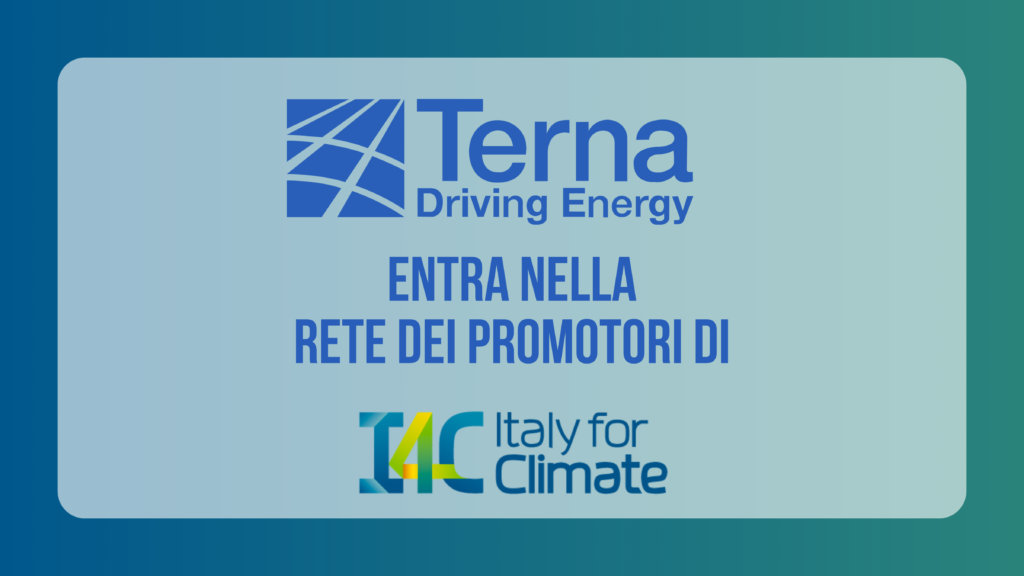 Terna entra nella rete di promotori di Italy for Climate